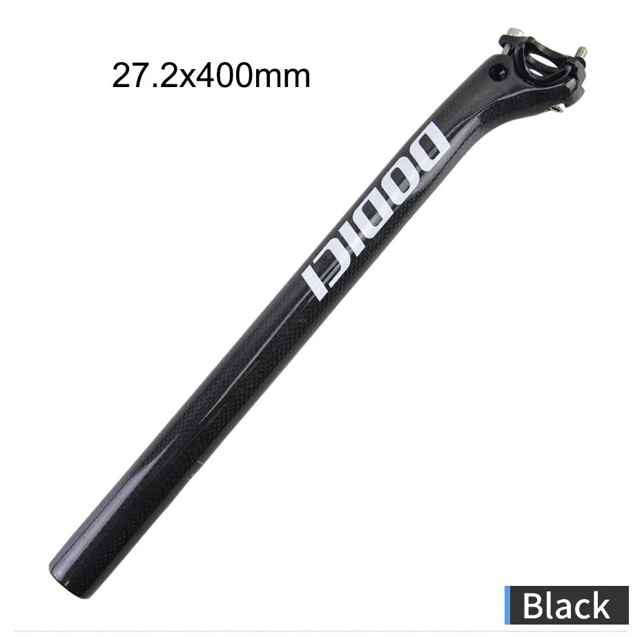 Dodici карбоновый подседельный штырь 25 мм 350/400 мм Черный, black 27.2x400mm