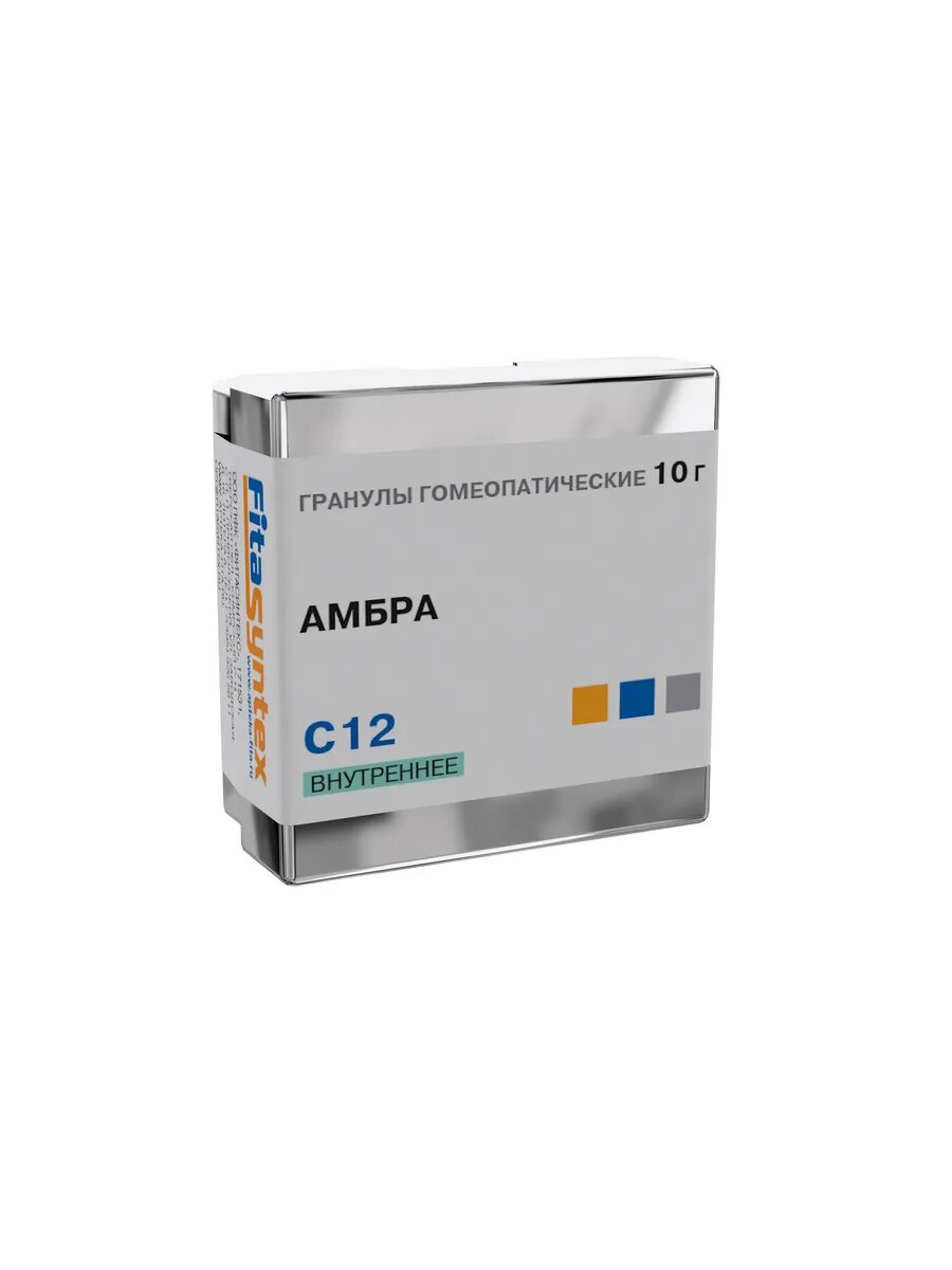 Амбра С12, гранулы гомеопатические моно, 10 грамм , Фитасинтекс