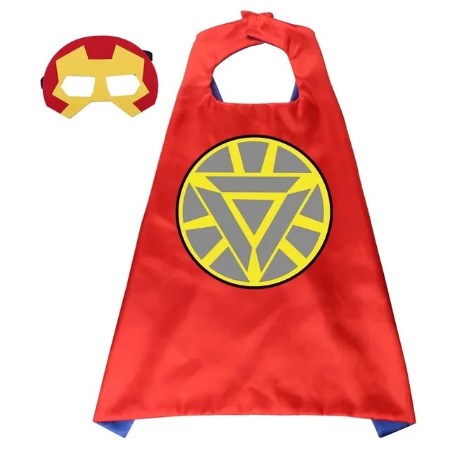 Детский плащ и маска «Человек-паук» для ролевых игр, милый костюм в стиле аниме, двойной плащ, для детей от 3 до 12 лет, подарок на день рождения, для мальчиков, на Хэллоуин, Рождество, игрушка.