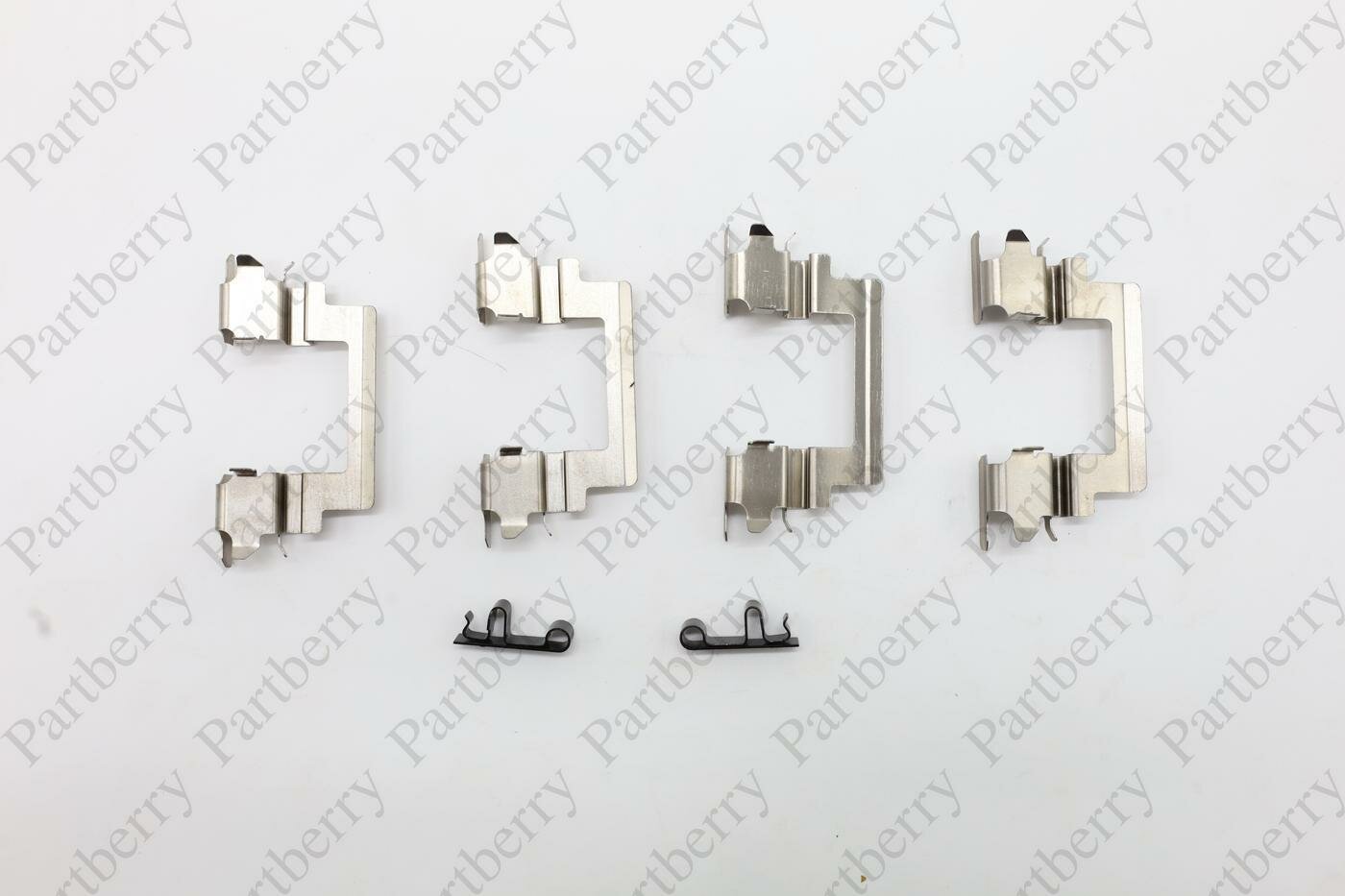 Колодки зажимы передних комплект PARTBERRY PB521705 для MITSUBISHI MR527673, MITSUBISHI MN102200, MITSUBISHI MB012360.