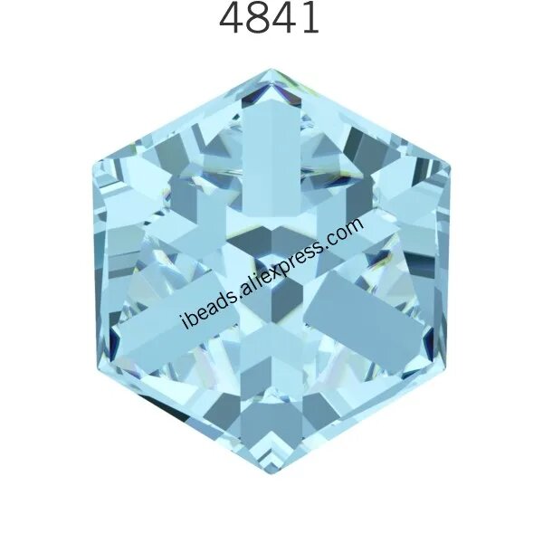 Голубой кубический кристалл 8 мм, Aquamarine 202 CAVZ
