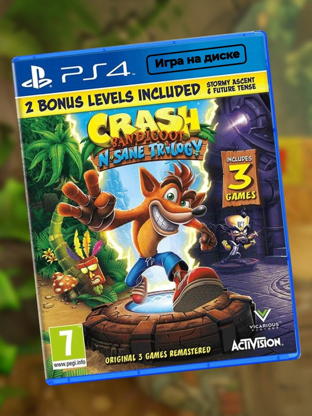 Видеоигра Crash Bandicoot N sane Trilogy PS4 PS5 диск на английском