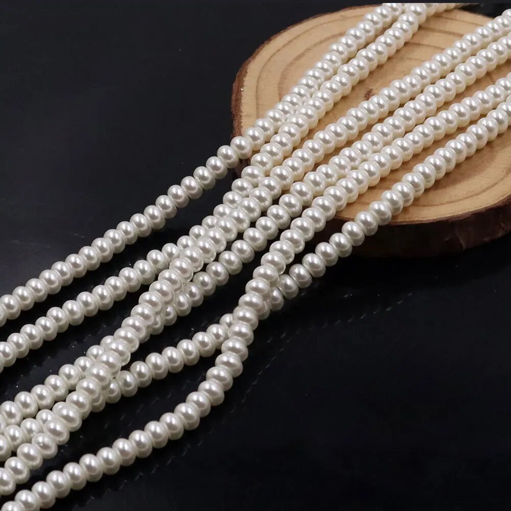 Жемчуг HUAN ER LIN 2-12 мм Белый, White 3x5mm