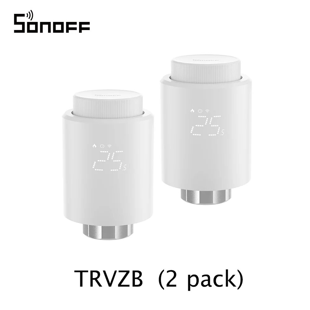 SONOFF TRVZB термостатический клапан для радиаторов TRVZB (2 pack)