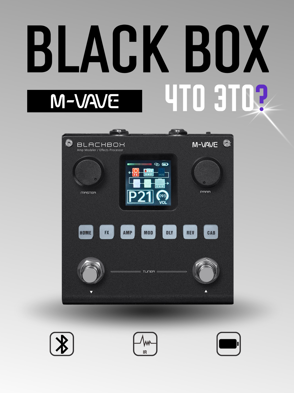 Гитарный процессор эффектов M-VAVE BLACK BOX