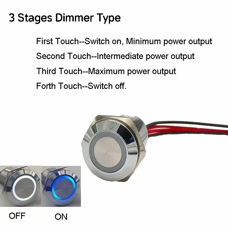 Бесступенчатый сенсорный диммер Zoyseay 16/19 мм