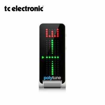 TC Electronic PolyTune Clip Мини-акустическая гитара, электрогитара, бас, тюнинг, педаль, эффектор настройки