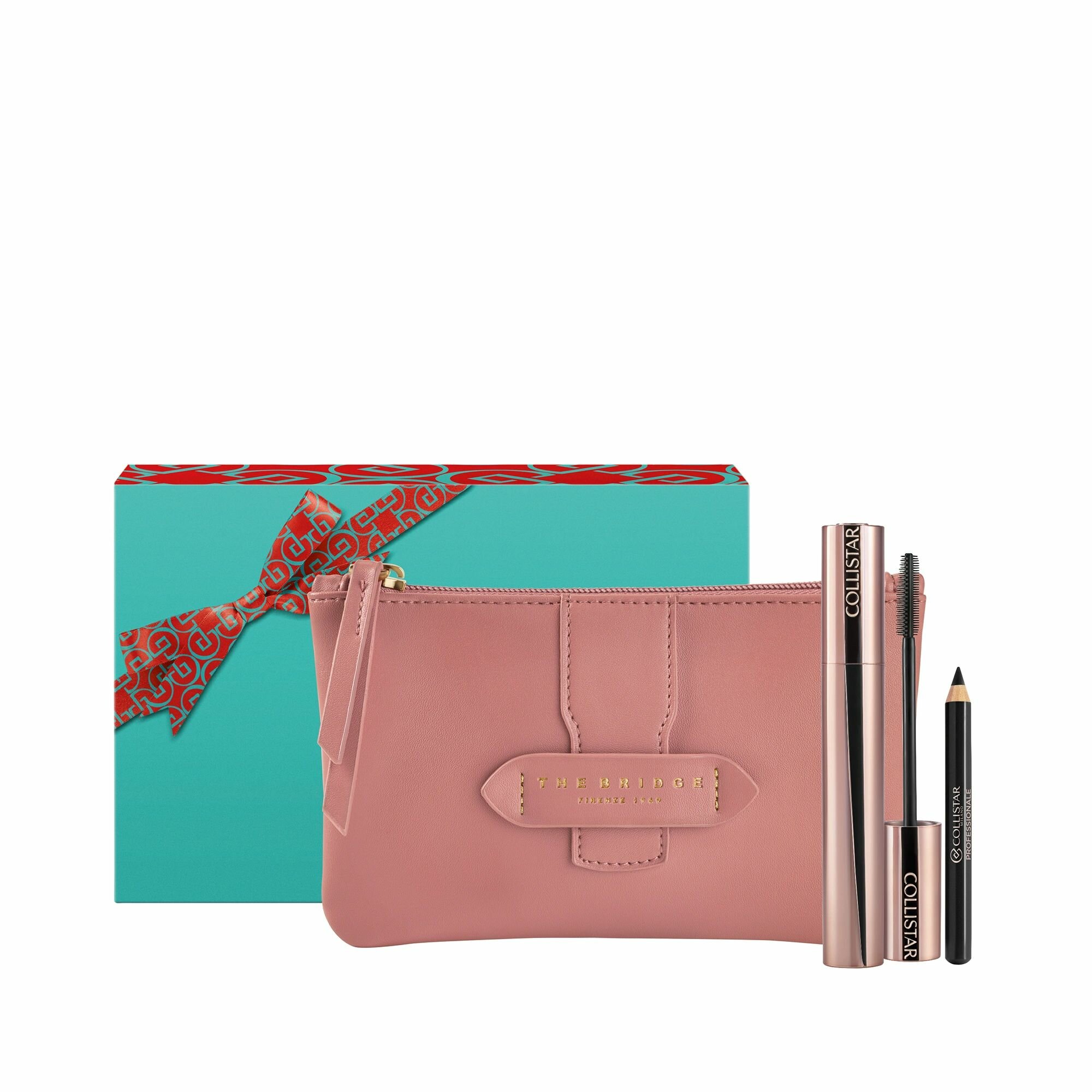 Collistar - Набор: Туши для ресниц Infinito - 01 Extra Black 7,5 мл + карандаш для глаз 0.8 гр черный + косметичка