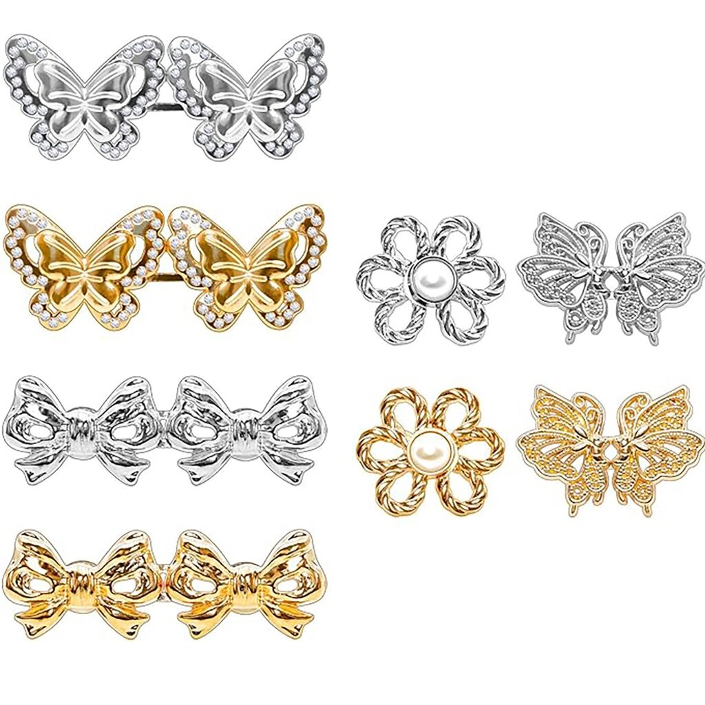 8 шт, металлические затяжки на пуговицах на талии, брюки, затяжки на талии, джинсы, пряжки на талии