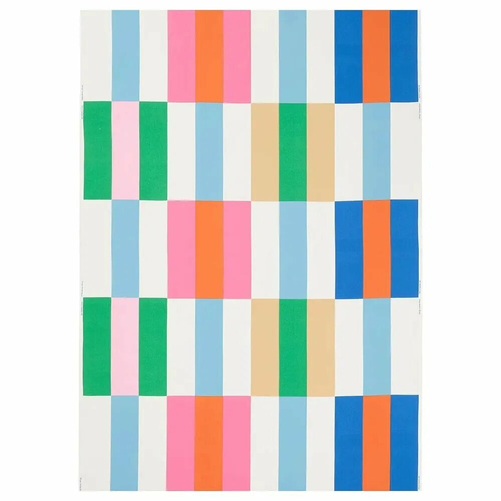 Новая продукция икеа, KLIBBKORS RT, предварительно разрезанная ткань, многоцветная / полосатая, 150x300 см