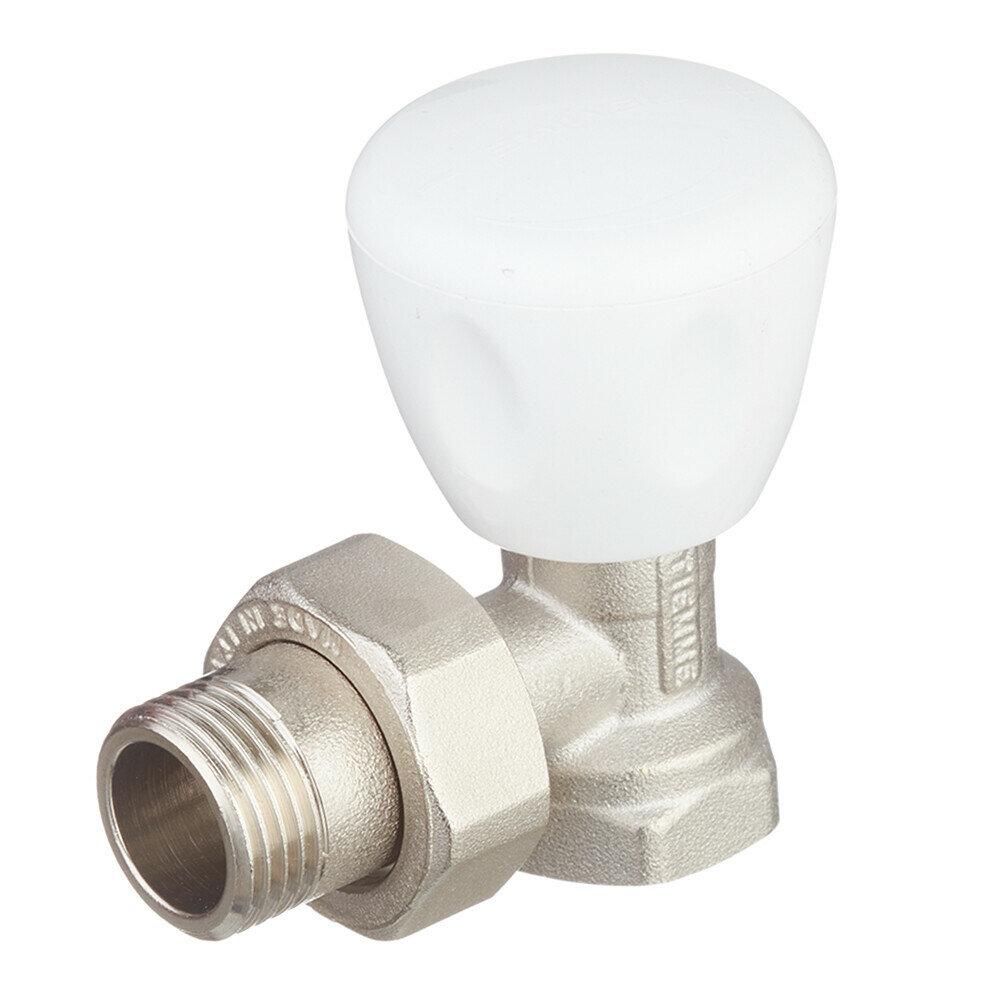 Клапан регулирующий угловой Tiemme 1/2 НРш х 1/2 ВРг для радиатора 3220001 / 3226N0404EC