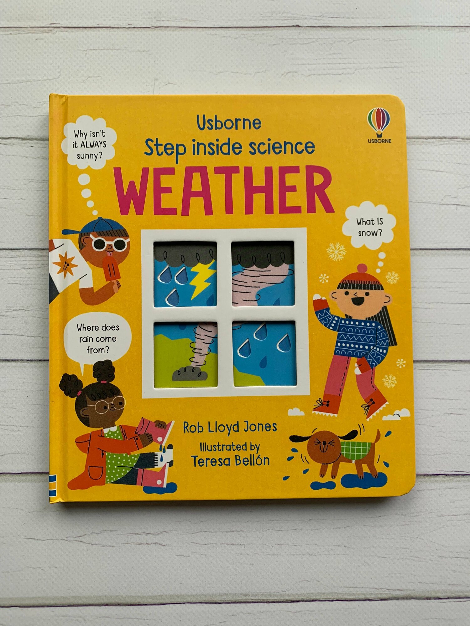 Детская книга на Английском языке Weather Step inside Science Usborne