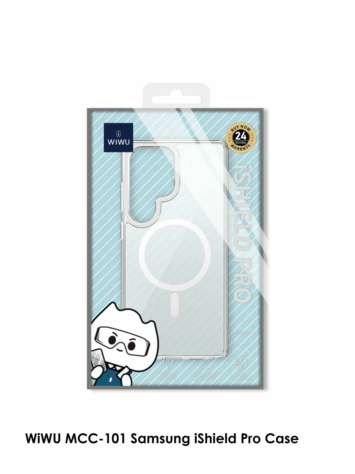 Чехол-накладка для Samsung S25, WiWU MCC-101 Samsung iShield Pro Case , прозрачный