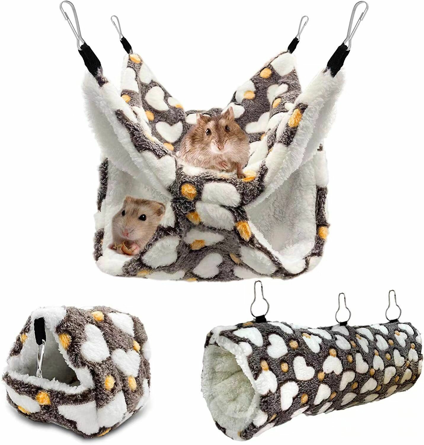 Игрушка-гамак для хорька и мыши, туннельный гамак набор из 3 предметов для гамака шиншиллы