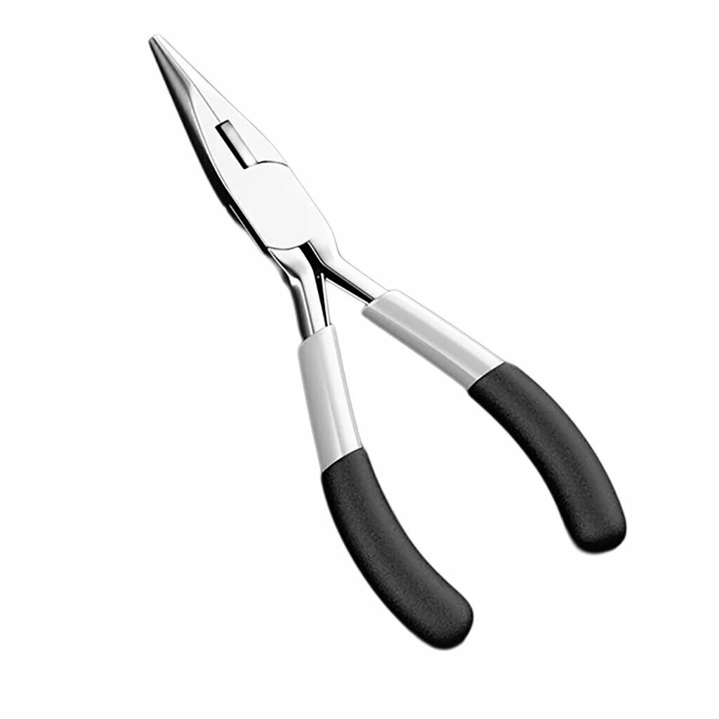 Мини-плоскогубцы с острыми зубцами и плоским зевом, удлиненной игольчатой горловиной, скошенными губами, плоскогубцы для сгибания проволоки