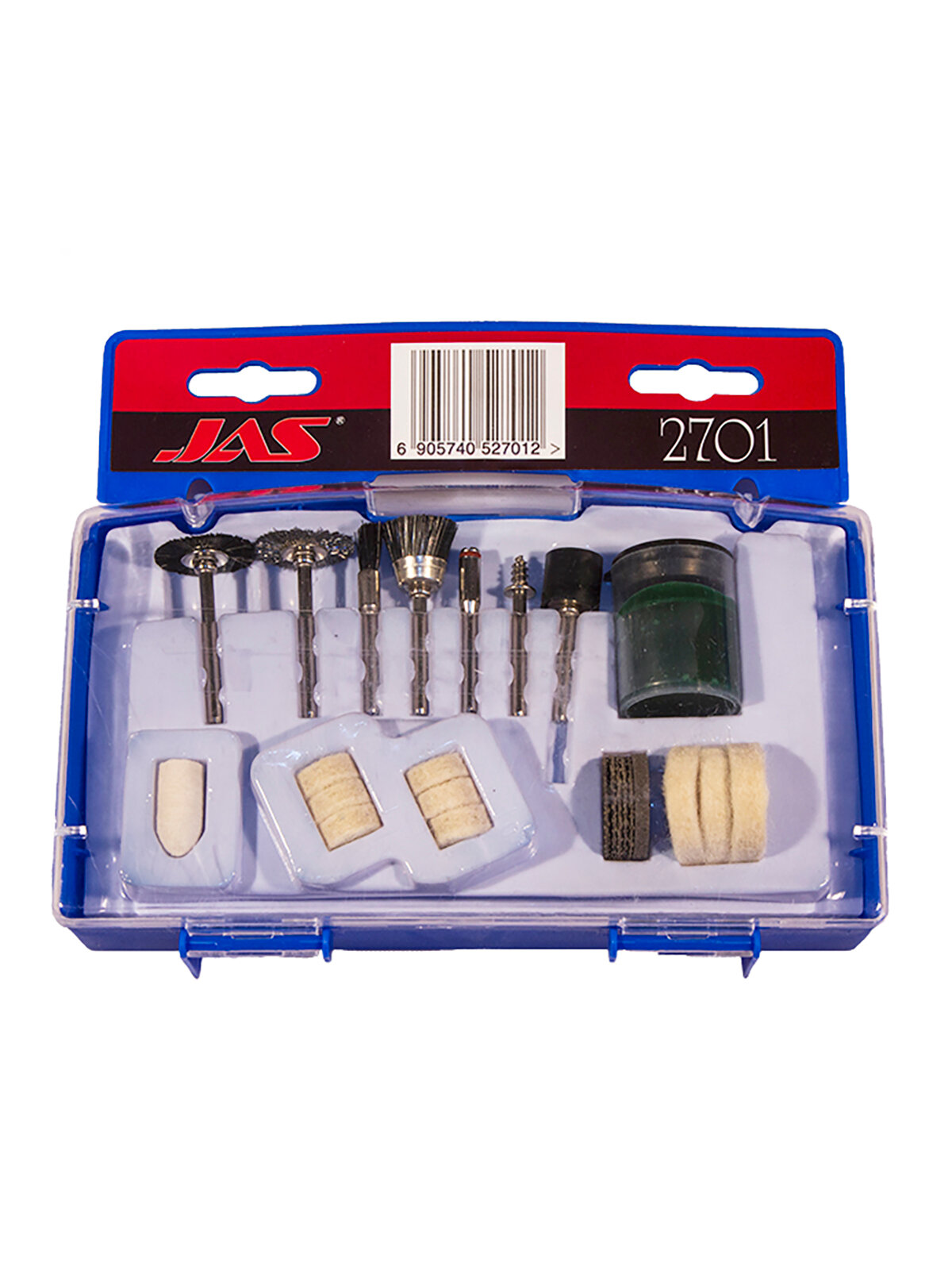 Набор насадок для бормашин и дрелей, 24 предмета, расходные материалы, JAS