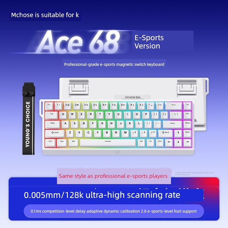 Механическая клавиатура MCHOSE Ace60/68 с магнитными переключателями для игр и киберспорта, настраиваемая для