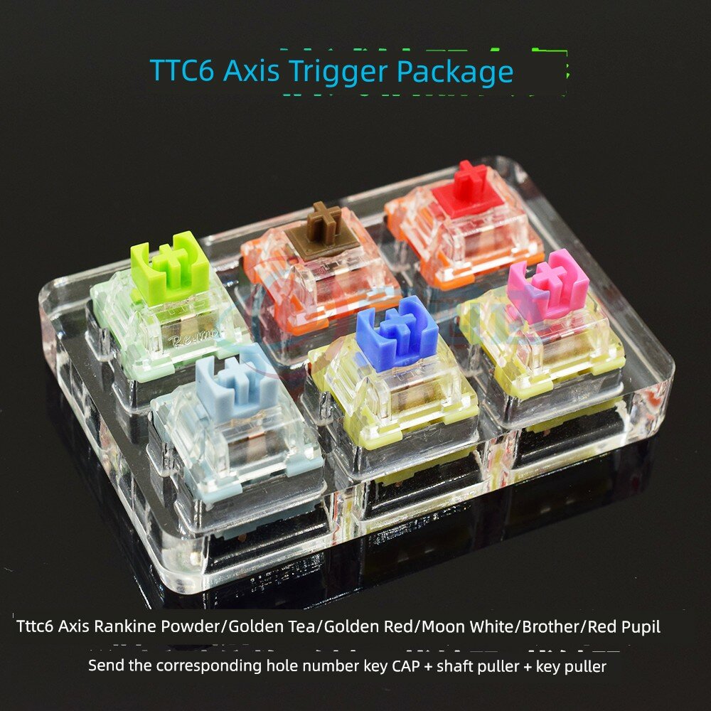 Новый тестер переключателей Cherry CHERRY, переключатели TTC Kaihua BOX, синие, красные, коричневые, белые, корпус