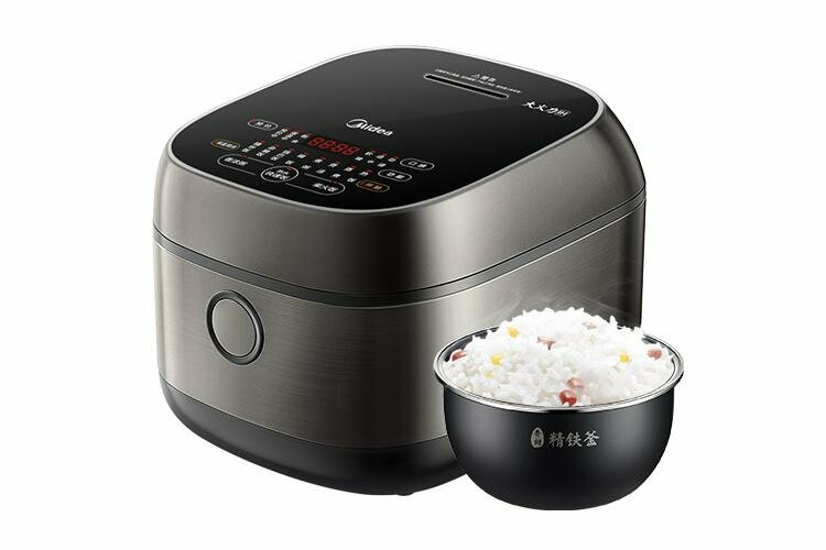 Рисоварка Midea, коричневая, мощность 700 Вт, объем 1.2 литра, автоматическое отключение, для приготовления риса и каши