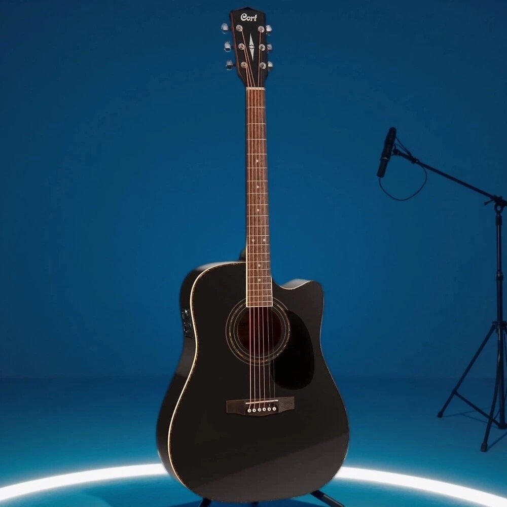 Электроакустическая гитара Cort AD880CE-BK