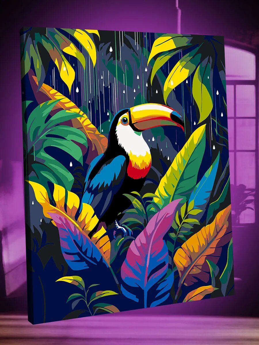 Картина по номерам Тукан