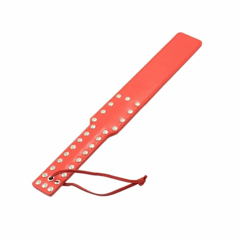 Сексуальная кожаная ракетка-willow nail racket красного цвета