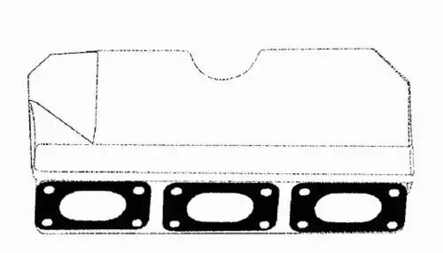 Прокладка коллектора выпускного BMW E46/E39/E38/E65/X5 2.0-3.0 24V M52/M54 98>