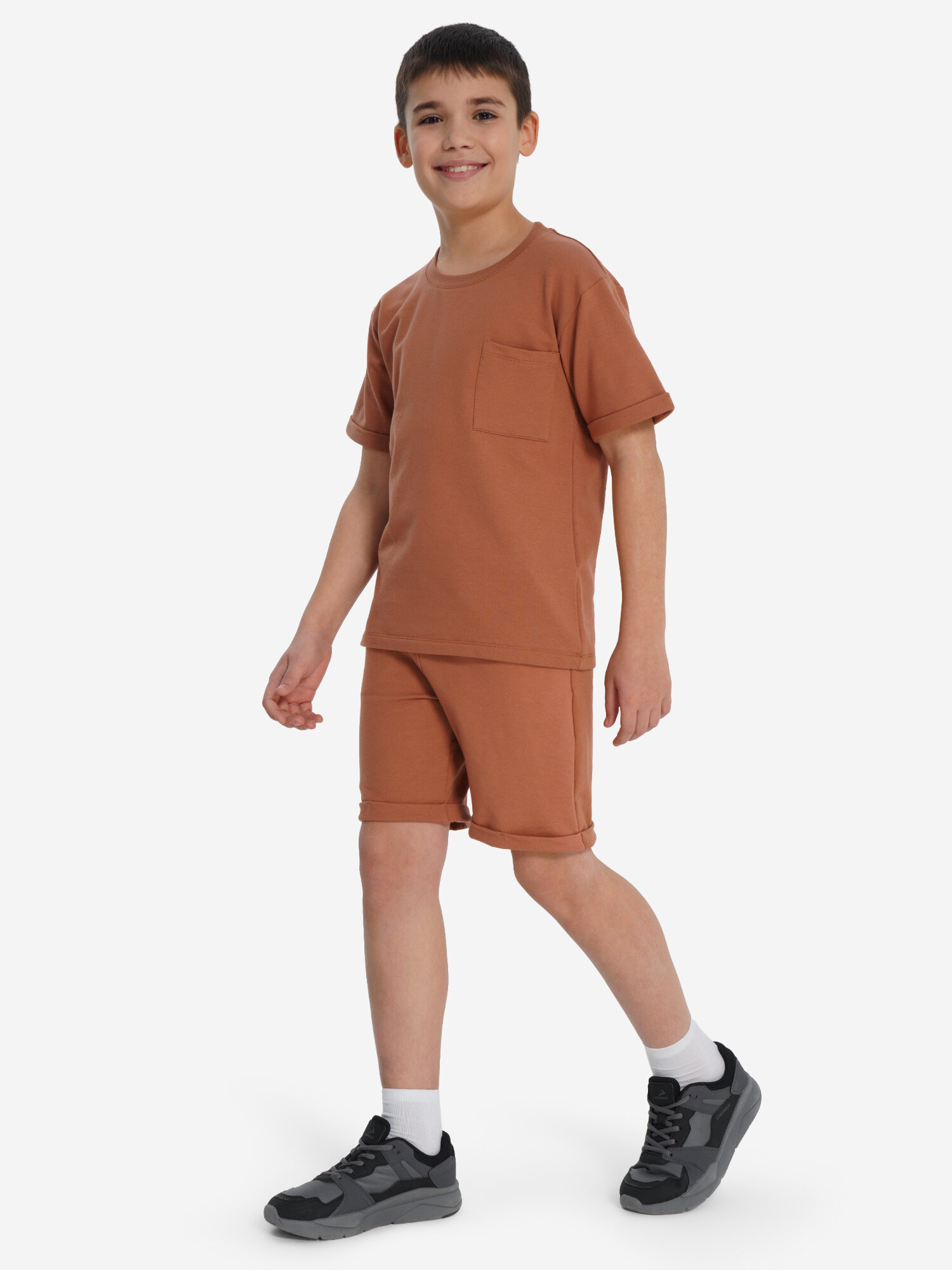 Комплект одежды Wool&Cotton, размер 128, бежевый — фото 1