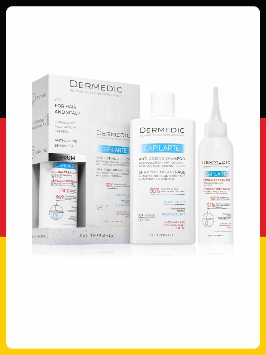 Косметический набор для волос Dermedic Capilarte Gift Set for Stimulating Hair Growth, 2 pcs.