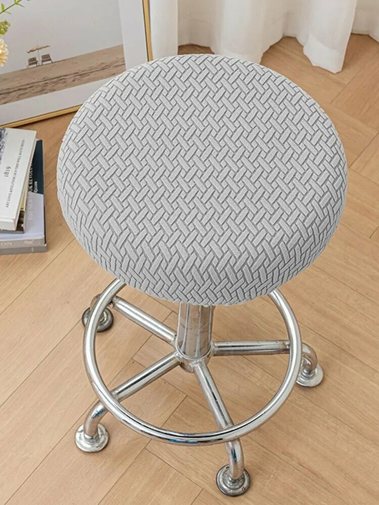 Чехол для круглого табурета, универсальная маленькая подушка, универсальный тканевый чехол, все включено, 40 см х 40см