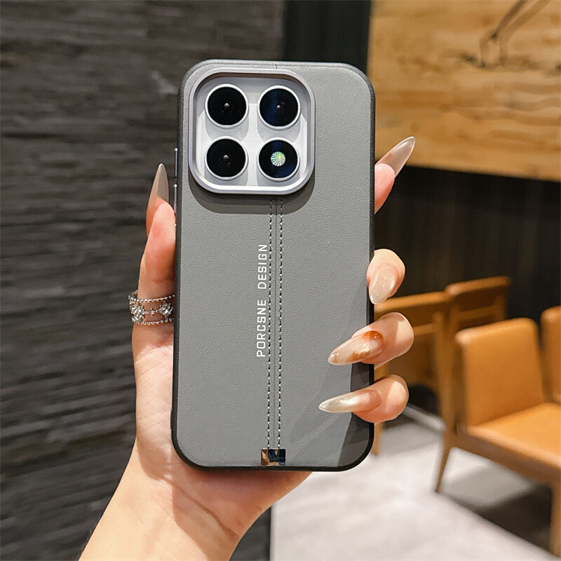Чехол Для Xiaomi 17/Сяоми 17, soft touch, чехол-кардиомонитор, искусственная кожа, поликарбонат (PC), защита камеры, ударопрочный, усиленные углы, Xiaomi, Xiaomi 17, dark grey,
