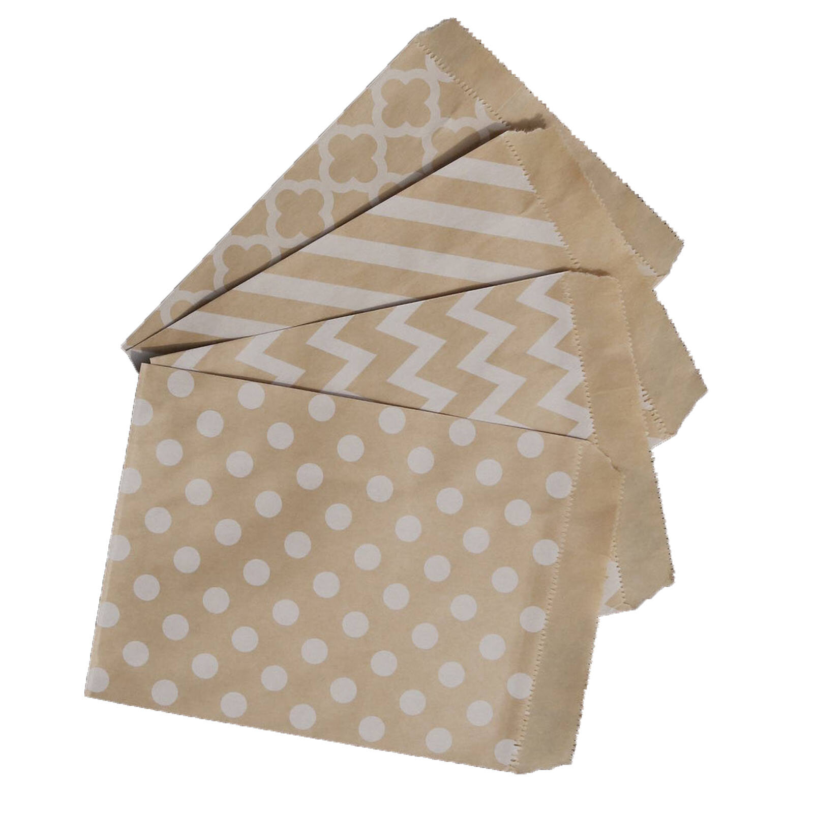 Мешки для Упаковки Пищевых Продуктов из Крафт-бумаги 13x18cm Небольшие Бумажные Пакеты для Пищевых Продуктов для Закусок, Печенья CandyLeather Color — фото 1