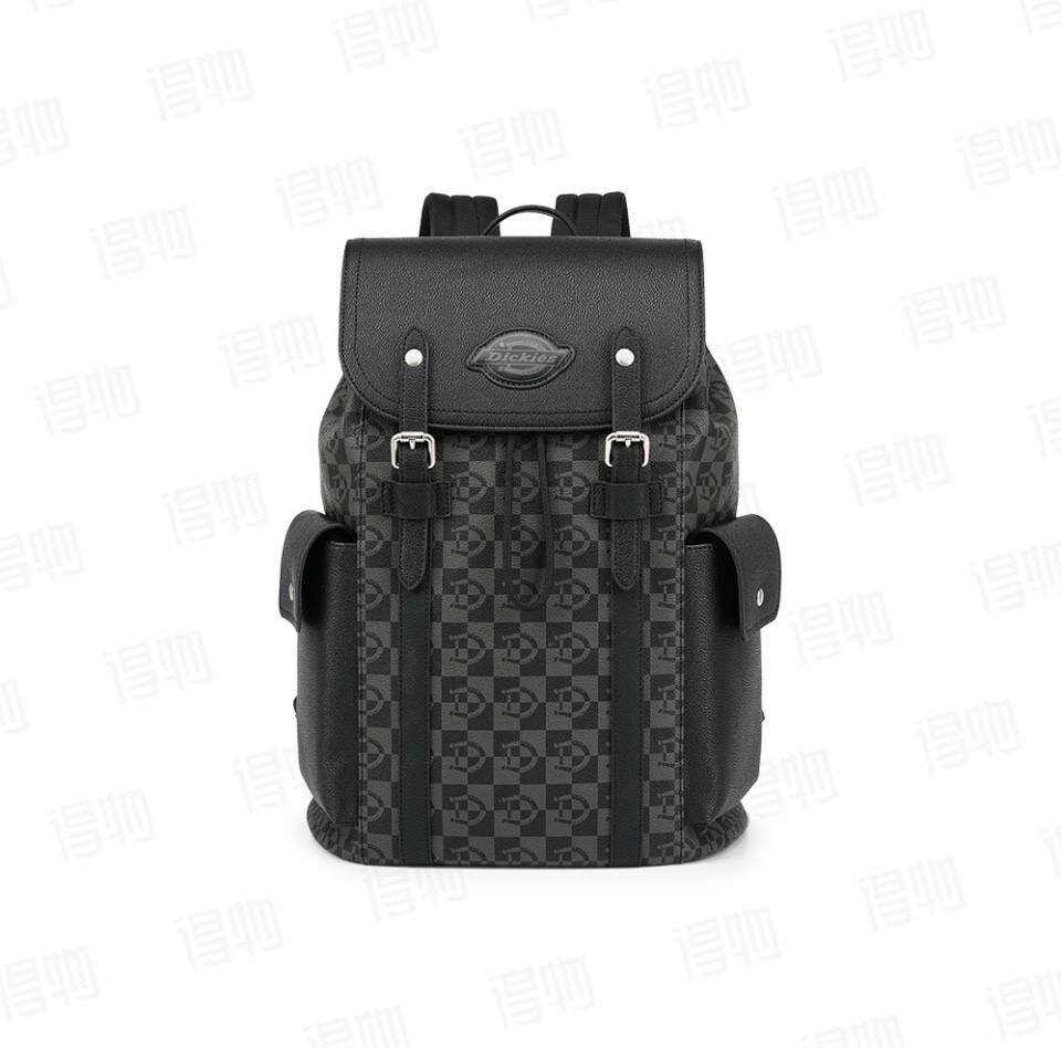 Рюкзак Dickies, мужской, кожаный, чёрный, городской стиль, 20 л