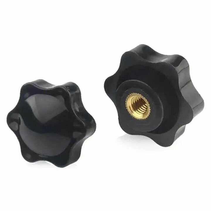 Гайка М8/фиксатор/барашек/ручка, с пластиковой рукояткой.2 шт.