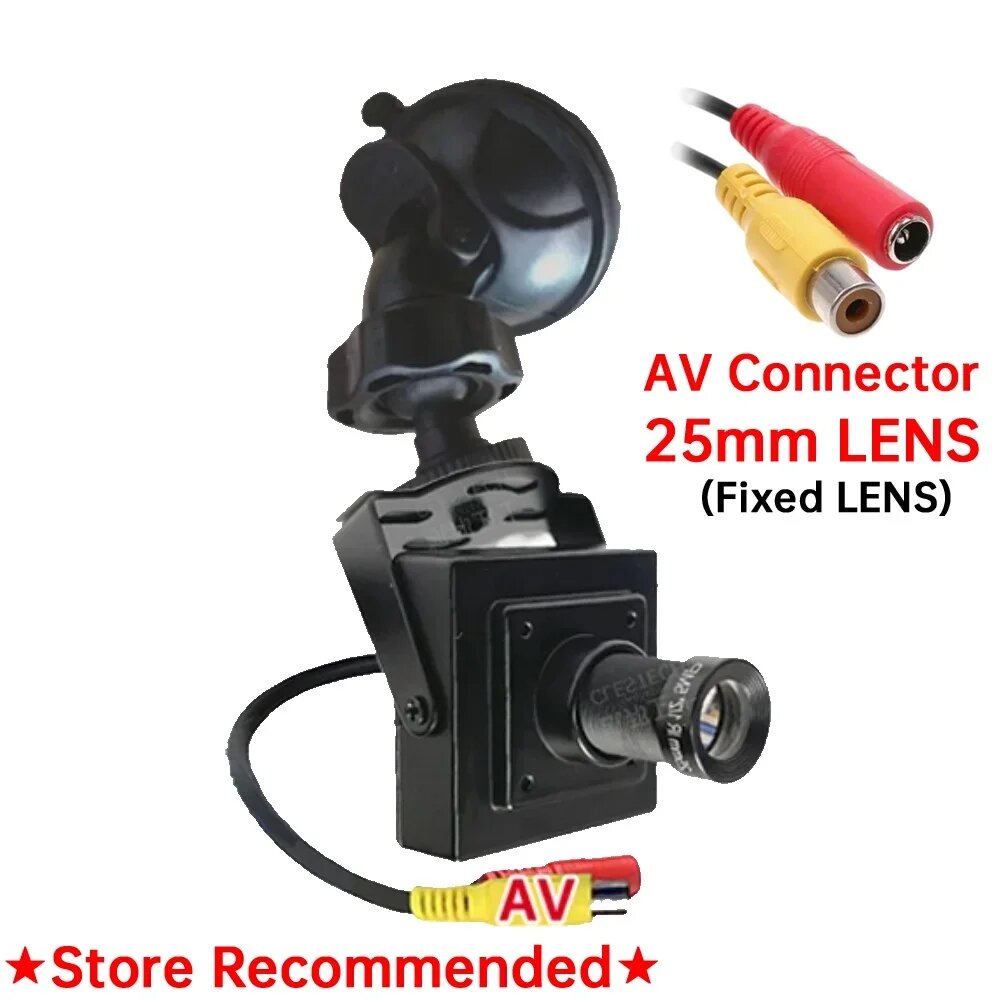 Clestech мини камера заднего вида аналоговая 1200TVL HD 2,8-12 мм 25mm 9Degrees, нтск