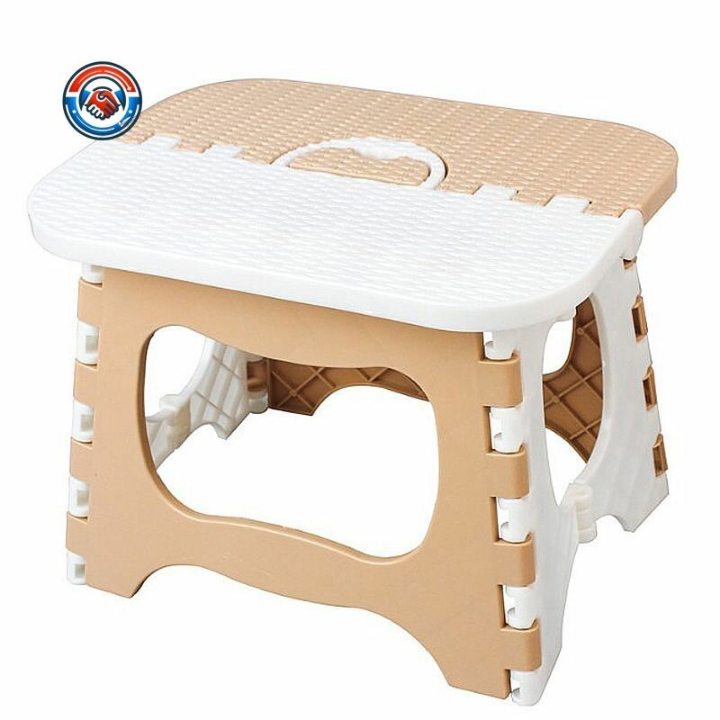 Складной табурет плетеный для кухни, дачи и пикника, компактный стул из прочного пластика, выдерживает 110 кг, легкий в транспортировке и хранении