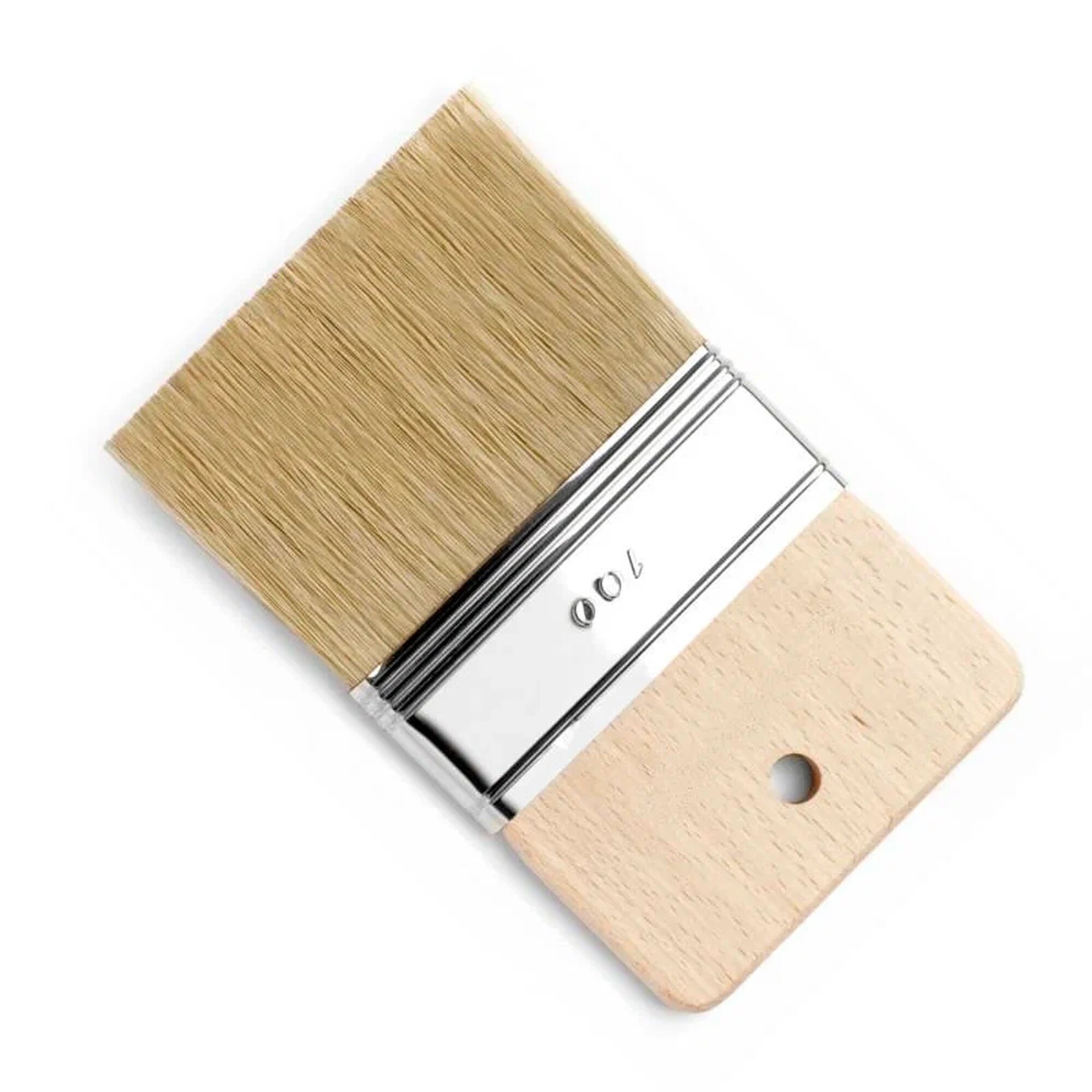 Кисть малярная PAVAN плоская 100 мм, натуральный ворс, цвет бежевый