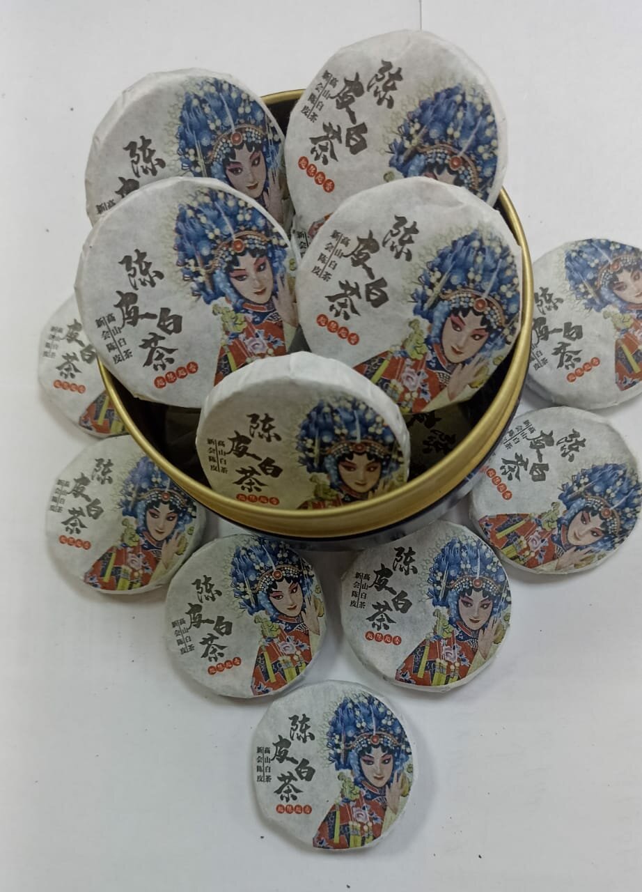 Чай "белой шкуркой мандарина" Пекинская опера, подарочный, лечебный, 50 г