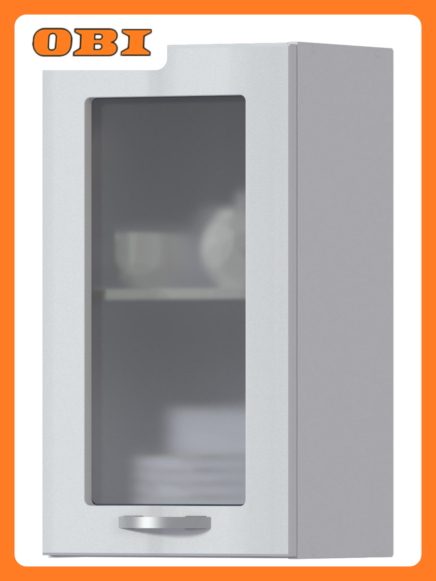 Фасад для кухонных гарнитуров Дублин, влагостойкий, 67.4x39.6x4 см, серый