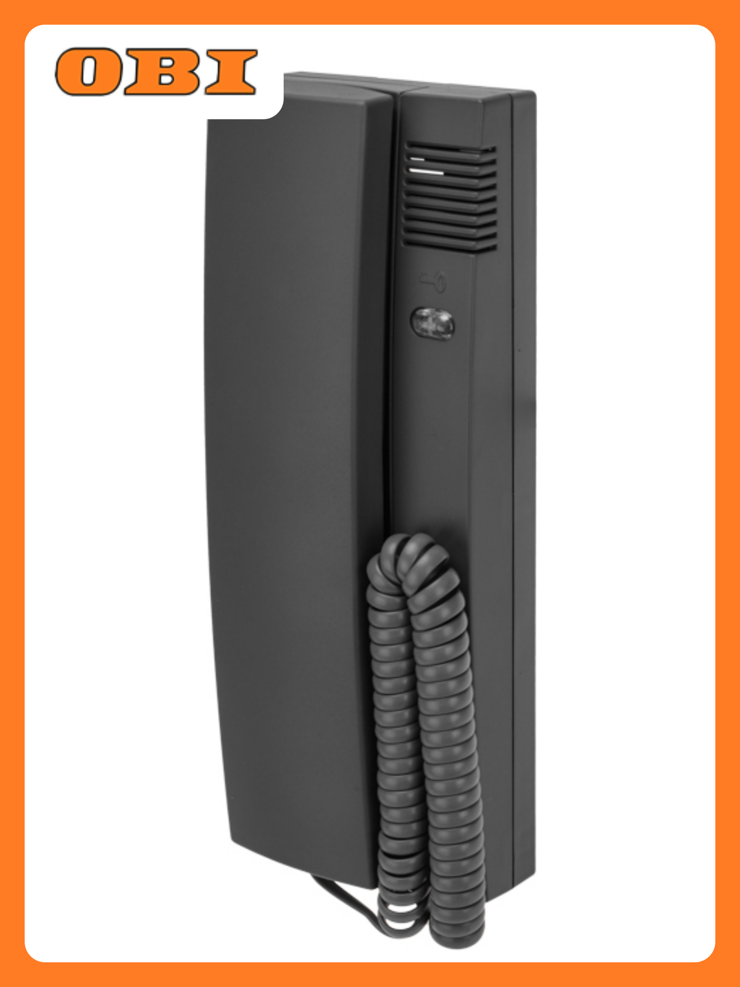 Трубка домофона с индикатором и регулировкой звука RX-321, серая REXANT