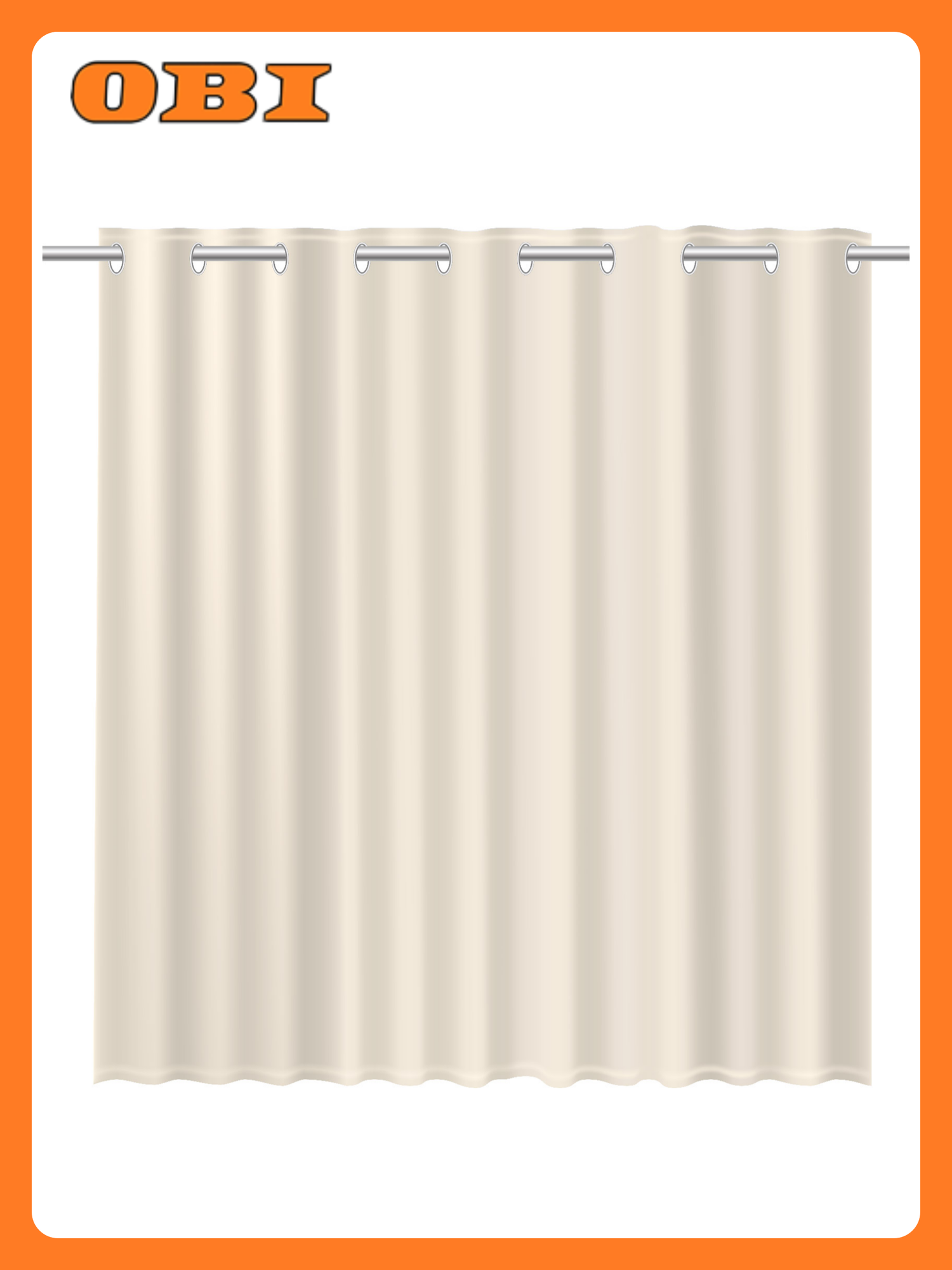 Шторка для ванны Fixsen Linum, полиэстер, бежевая, 180x200 см