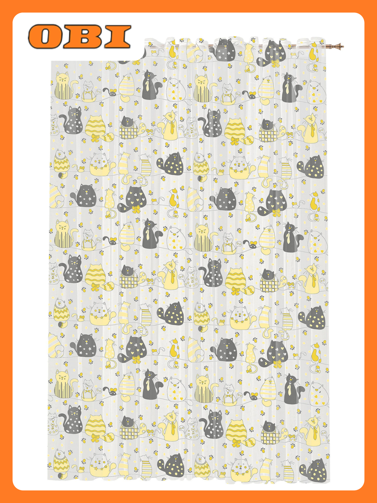 Штора тюлевая Miamoza CAT S18674663 300х270 см