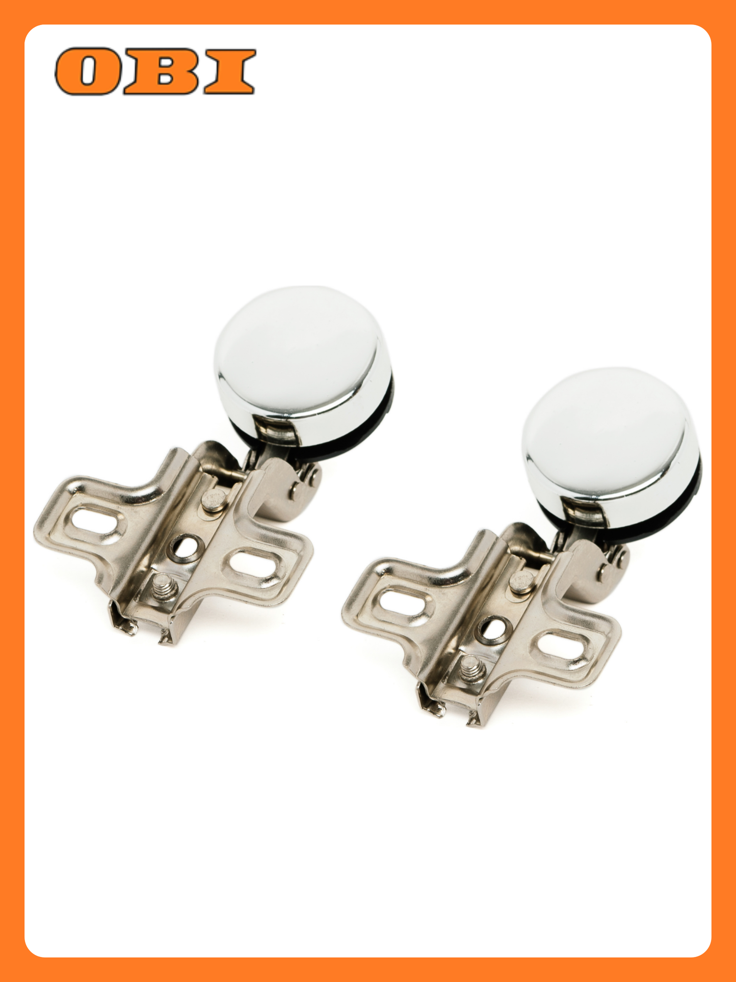 Петля мебельная Lemax Prof 2PCS-M120-INST, для стекла, сталь, серебристая