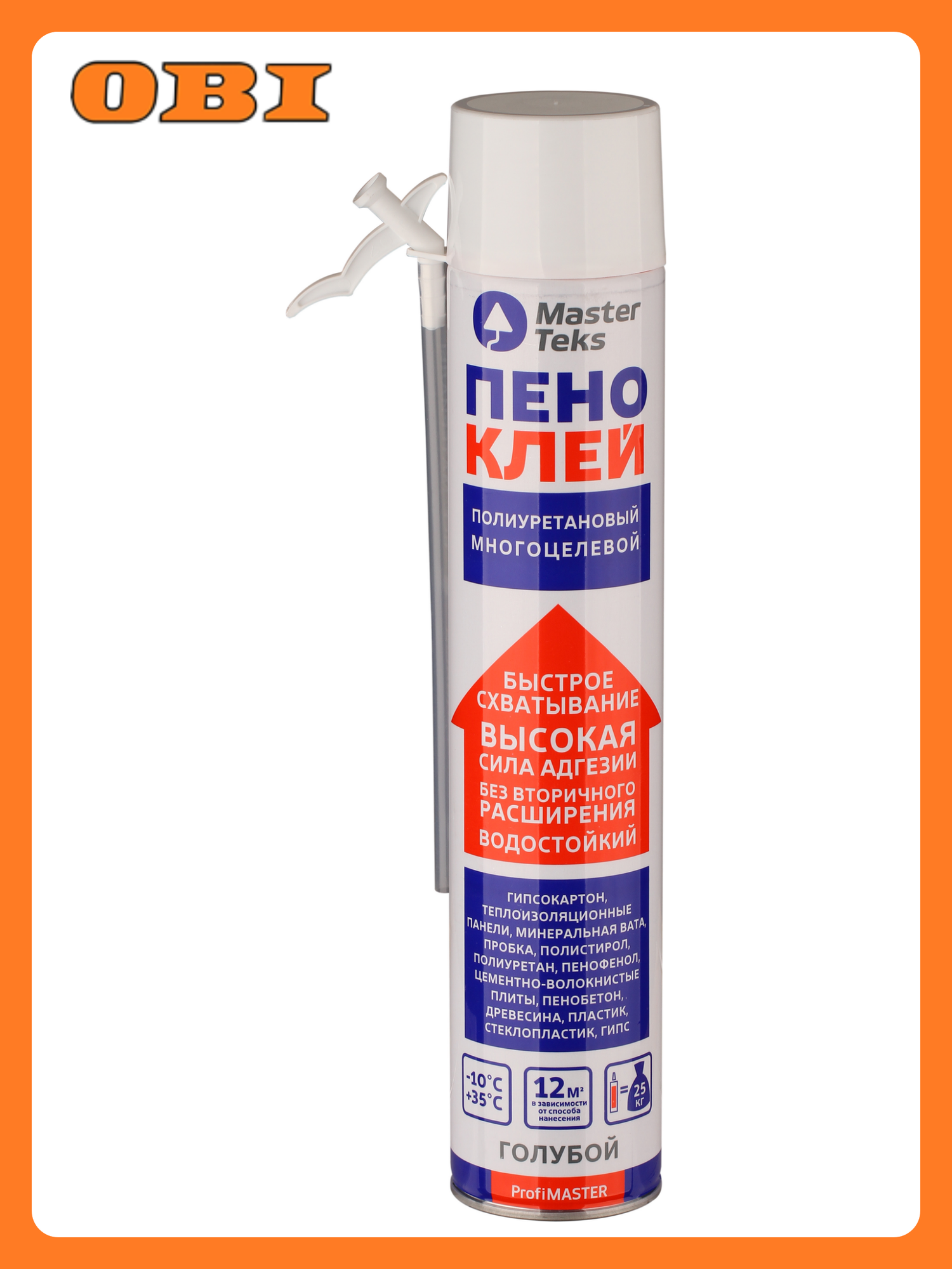 MasterTeks PM пено-клей полиуретановый бытовой многоцелевой 750 мл