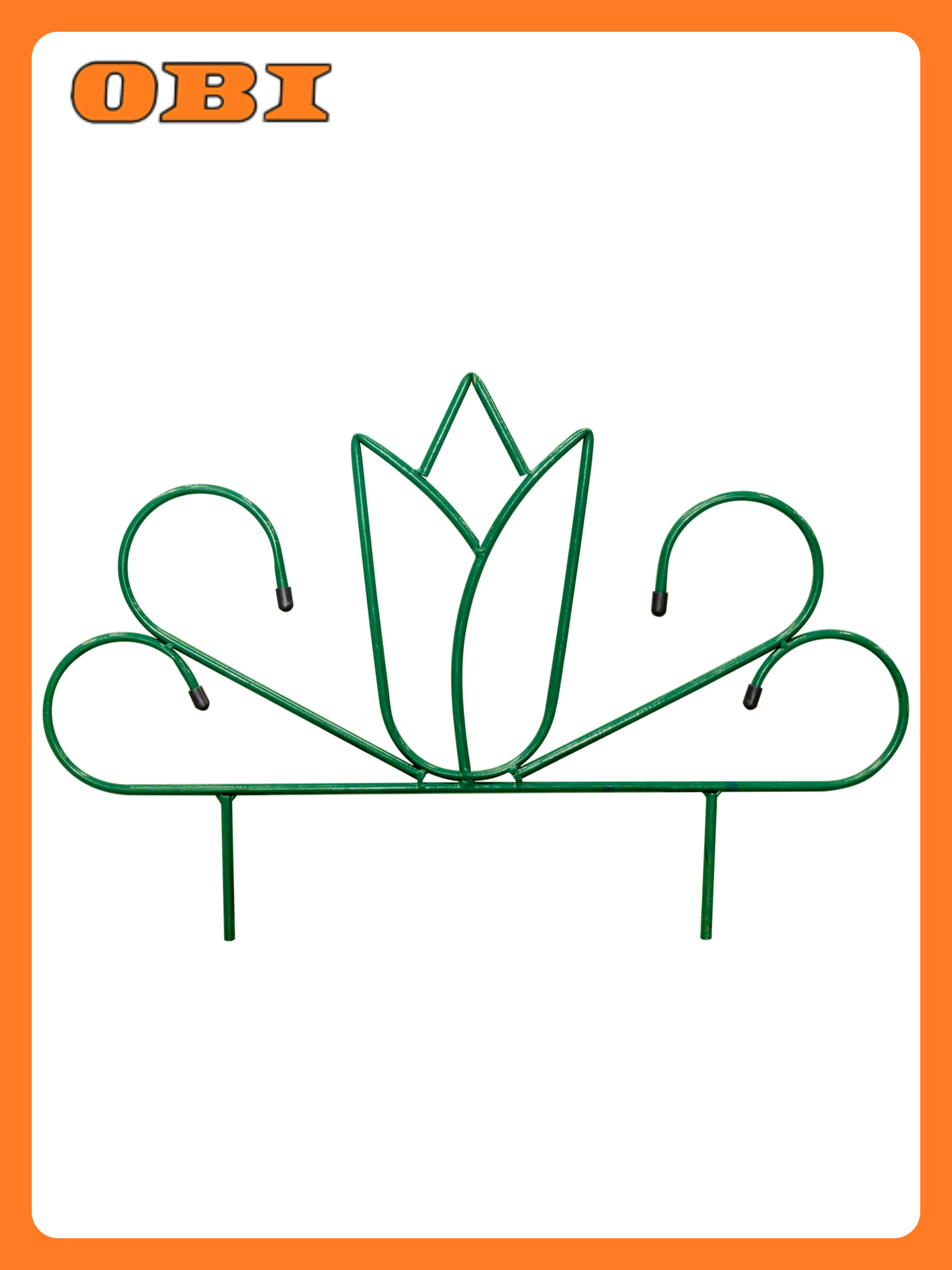 Заборная секция "Ядачник", для клумб, металл, полимерное покрытие, 75x47 см