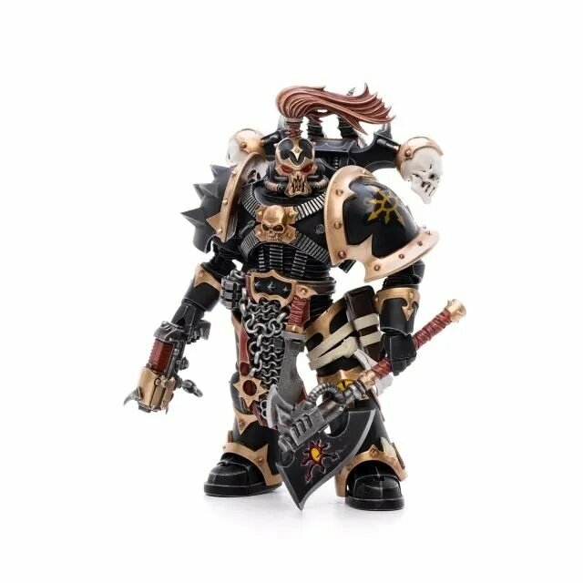 Подвижная фигурка JOYTOY 1/18 Warhammer 40K Chaos Space Marines Black Legion Brother Narghast