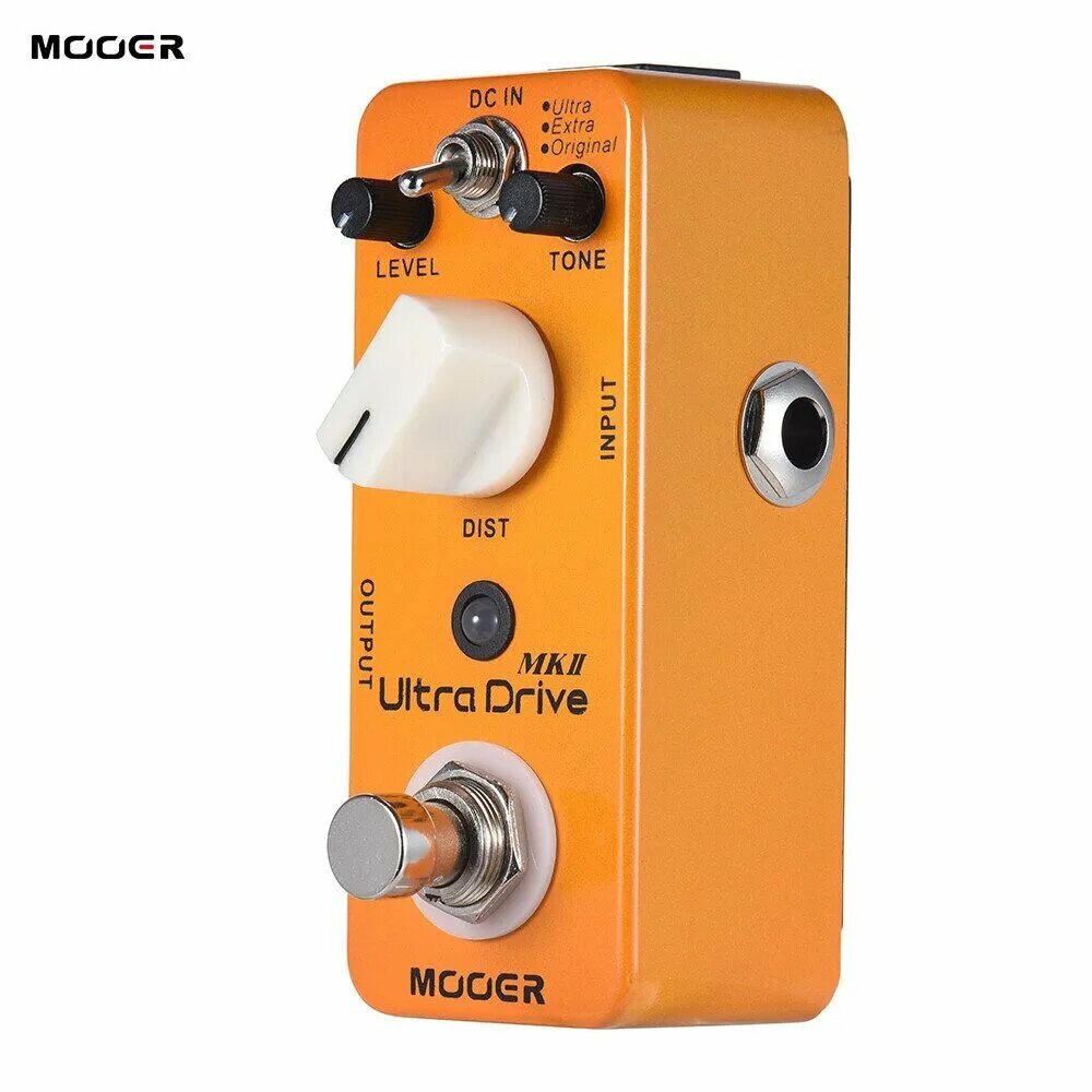 Педаль эффектов MOOER Ultra Drive MKII Distortion для гитары, 3 режима