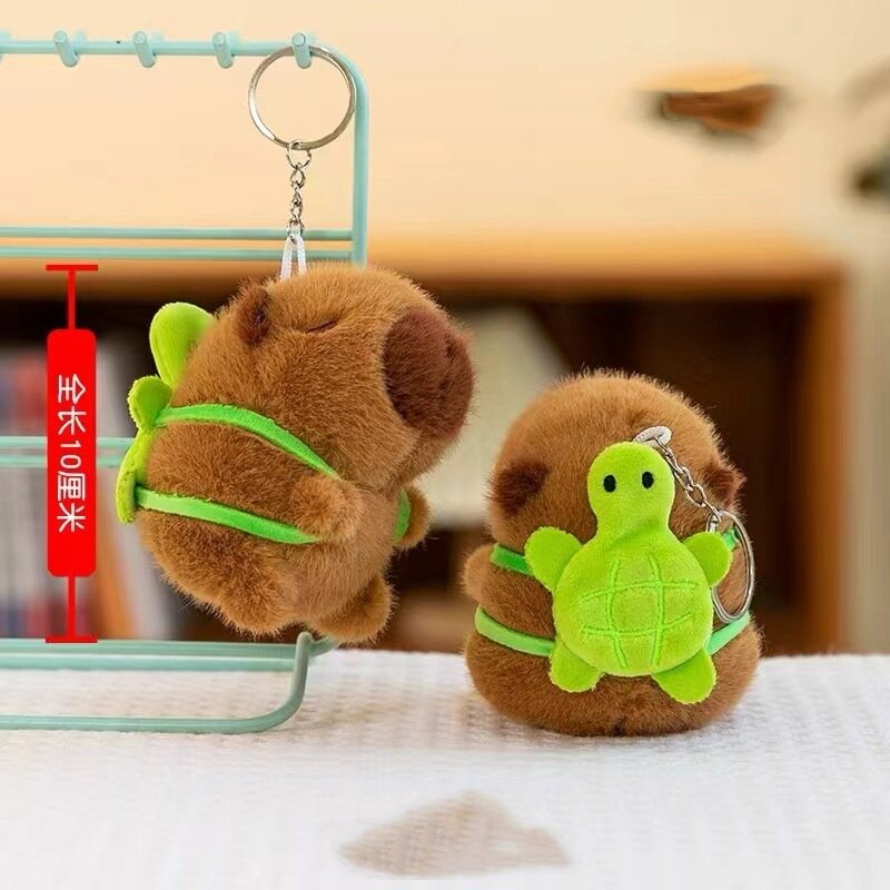 Трансграничная оптовая поставка плюшевых игрушек-капибар, маленьких кукол-капибар в рюкзаках и плюшевых игрушек-капибар