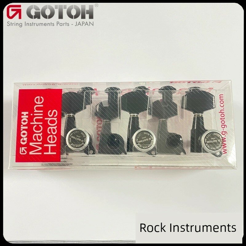 GOTOH SG381-MG-T07 Зажимные регулировочные ручки для электрогитары, черный, левая и правая по 3 шт. малые ручки