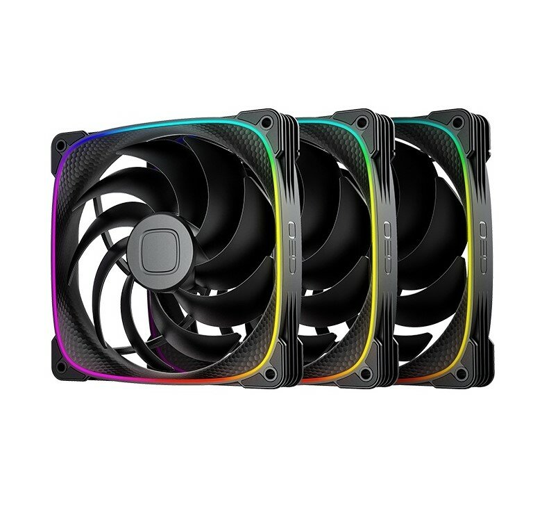 Вентиляторы для корпуса Geometric Future Squama 2503B-14 Black 3шт (1F2503B314000)